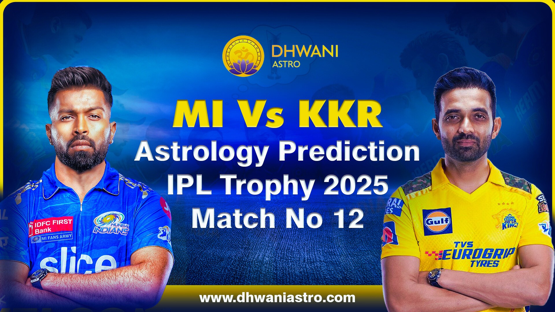 MI Vs KKR Astrology Prediction - IPL Trophy 2025 Match No 12