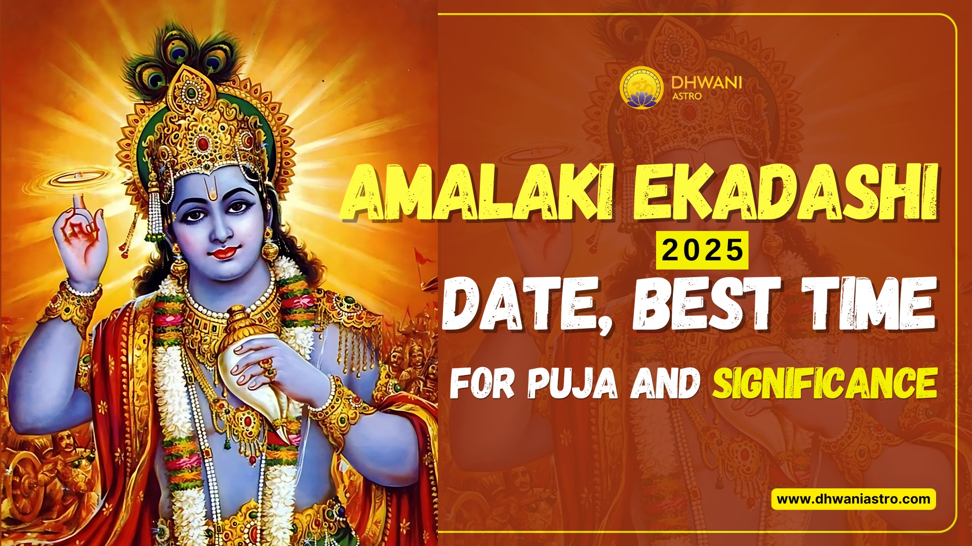 Amalaki Ekadashi 2025: Date, Best Time for Puja and Significance