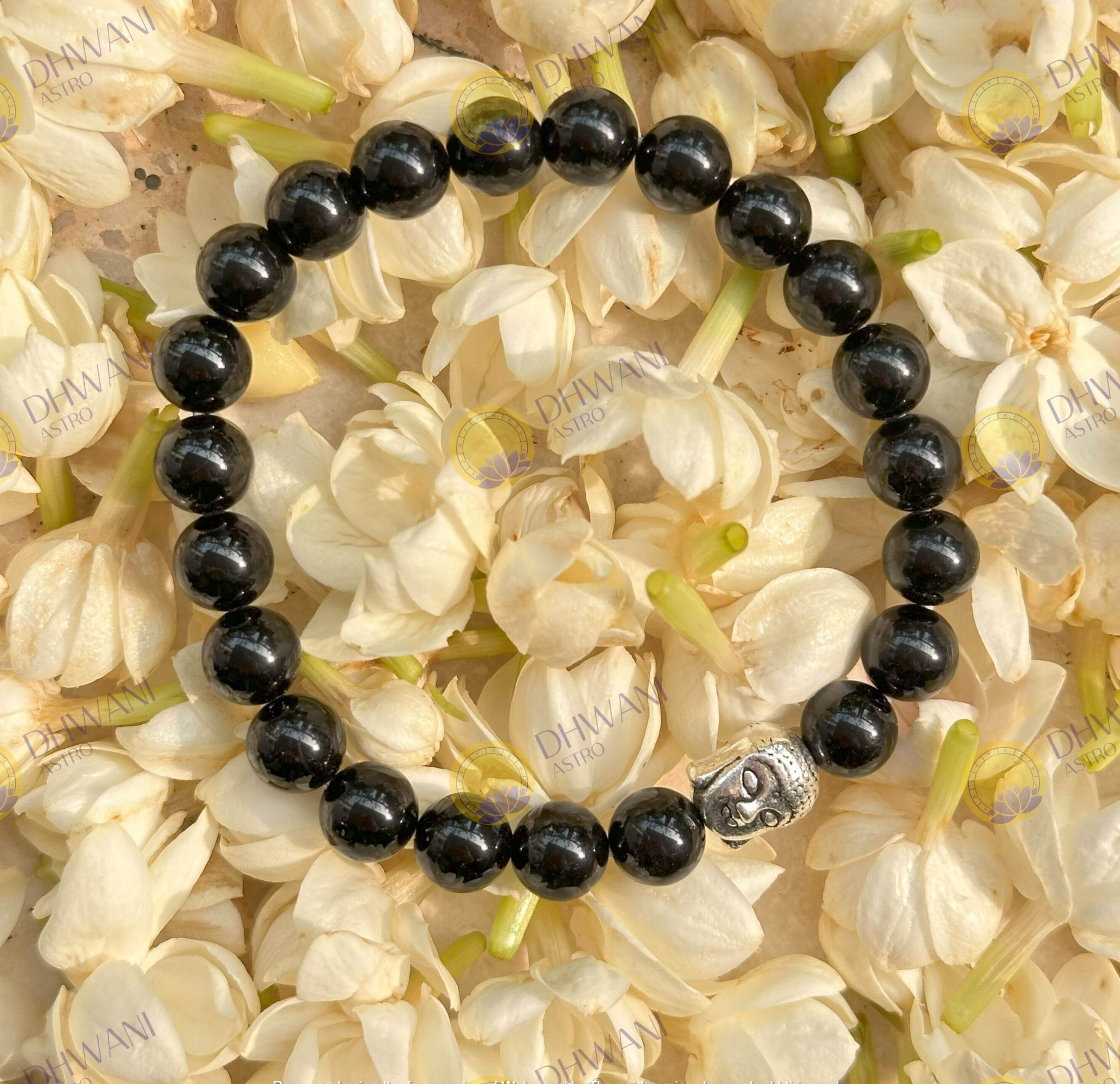 Dhwani Astro | Black Tourmaline Bracelet for Protection and Grounding ...