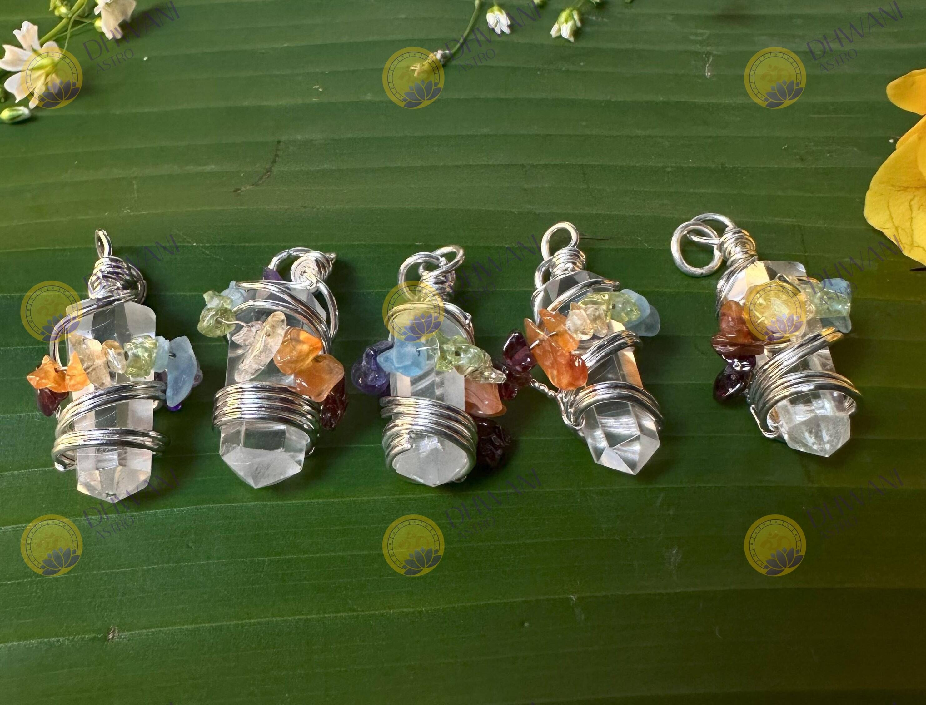7 Chakra Rapping Pencil Pendant